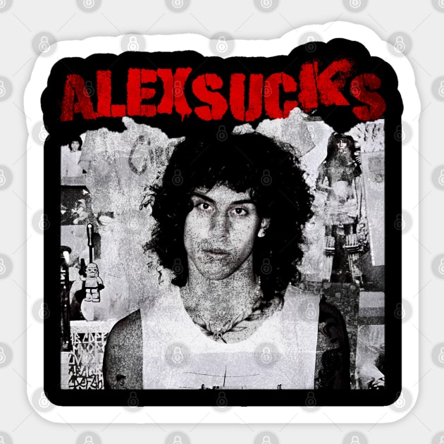 Alexsucks - Vintage alex Photo - Band - Sticker | TeePublic